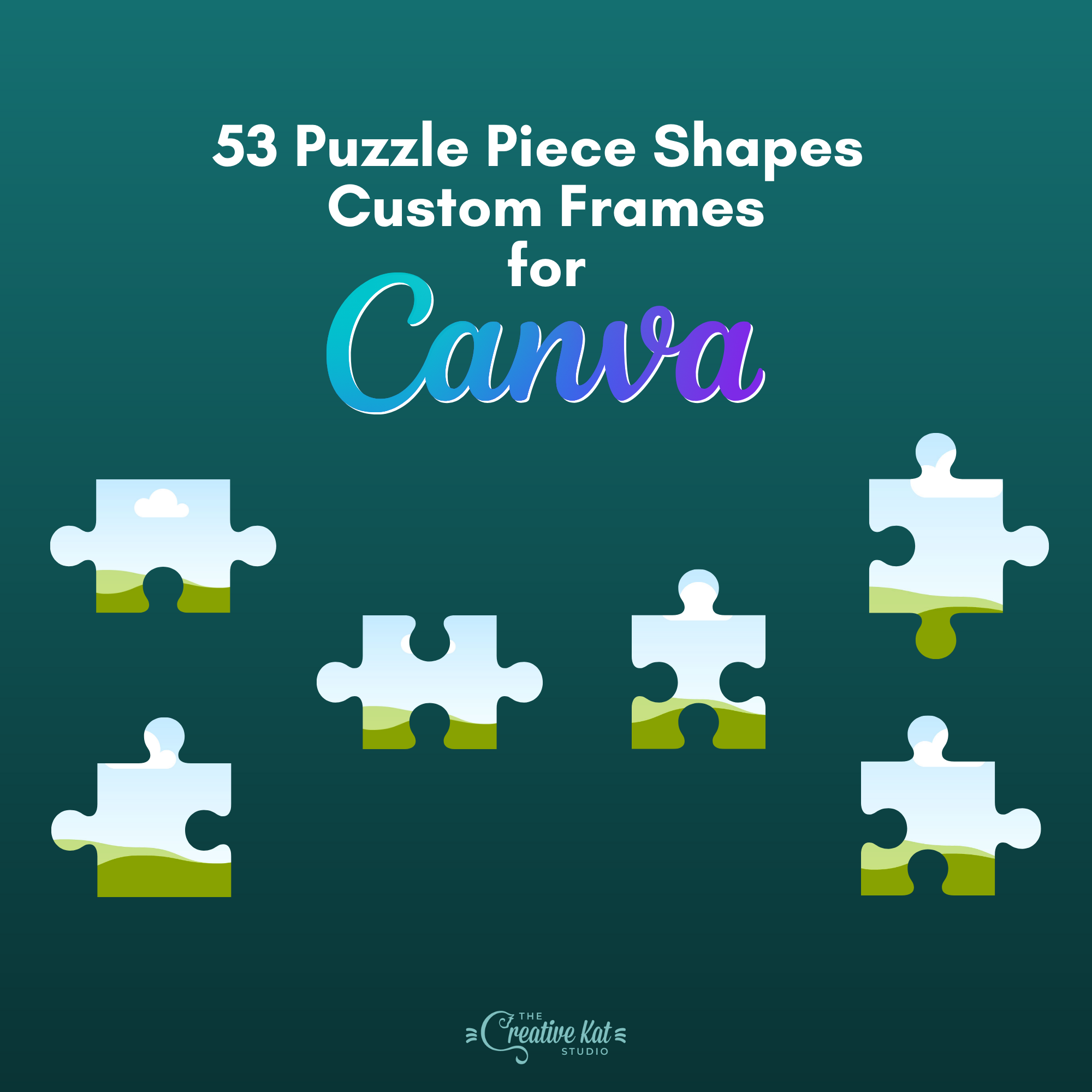 Custom Canva Frame Templates – The Creative Kat Studio