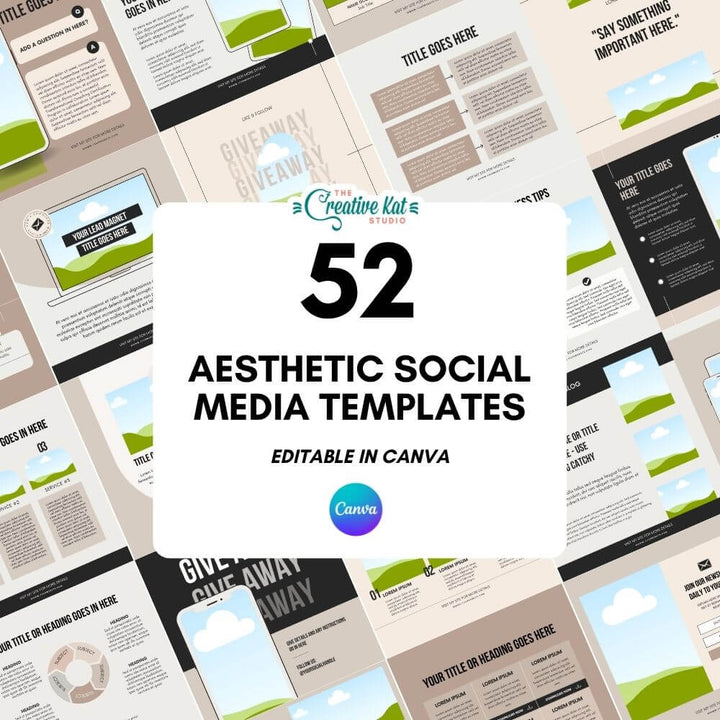 Social Media Templates – The Creative Kat Studio