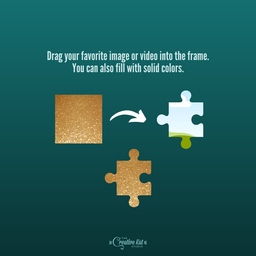 Puzzle Piece Shapes Custom Frames (53) – The Creative Kat Studio
